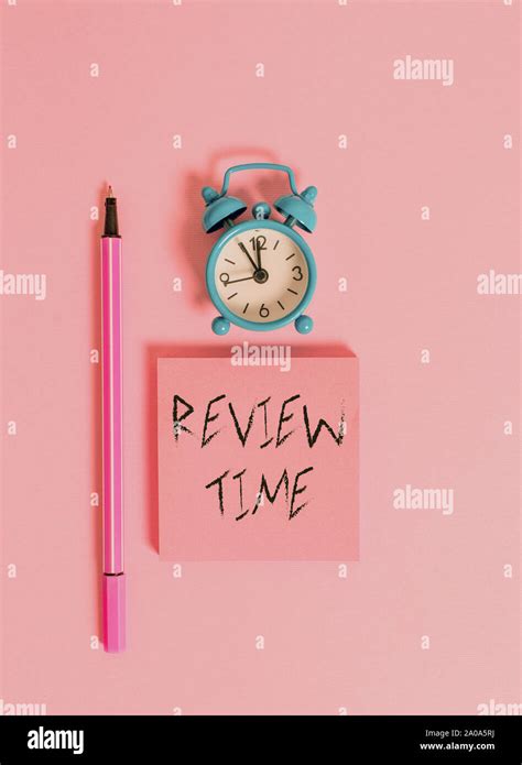 Text Sign Showing Review Time Business Photo Text Situation Or System Its Formal Examination By