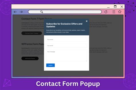 Form Popup Maker For Wpforms Contact Form 7 And Many Other Forms