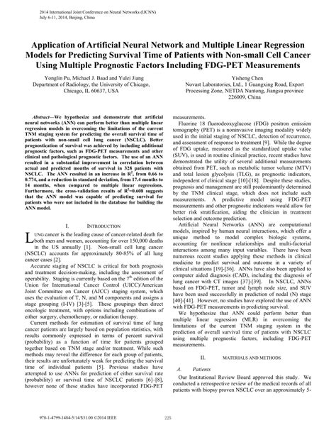 Pdf Application Of Artificial Neural Network And Multiple Linear Regression Models For