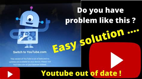 How To Solve Youtube Outdate Problem Youtube YouTube