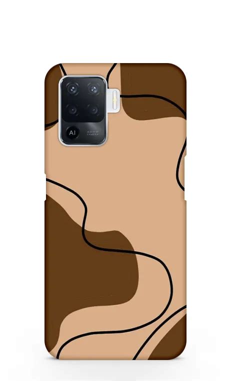Brown Shapes Oppo F Pro Back Cover Gocovers