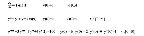 Solved Solve The Following Differential Equations Using
