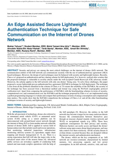 Pdf An Edge Assisted Secure Lightweight Authentication Technique For