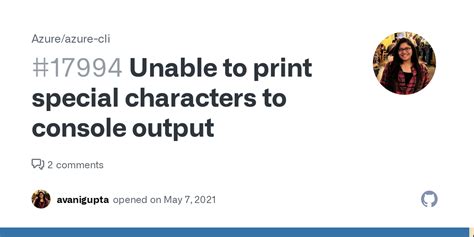 Unable To Print Special Characters To Console Output · Issue 17994