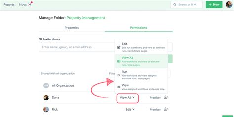 Managing Folder User Permissions