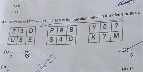 Find The Missing Values In Place Of The StudyX