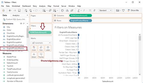 Tableau Filters On Measures
