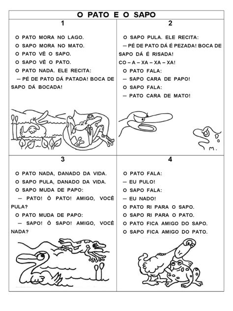 O Pato E O Sapo Ilustrado Pdf