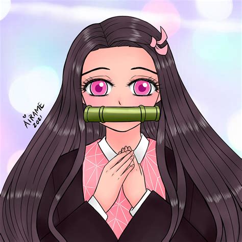 My Drawing Of Nezuko Kamado Of Demon Slayer Or Kim By Thewalkingpencil
