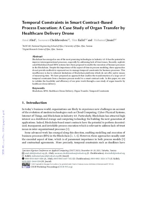 Pdf Temporal Constraints In Smart Contract Based Process Execution A