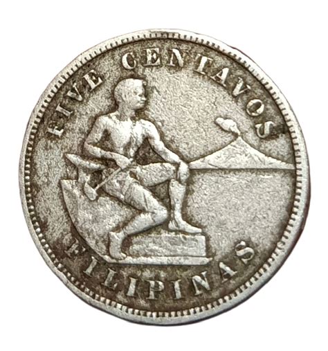 The United States Of Americaphilippines Mule Issue Cuni 5 Centavos