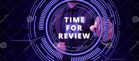 Sign Displaying Time For Review Business Approach Evaluation Feedback