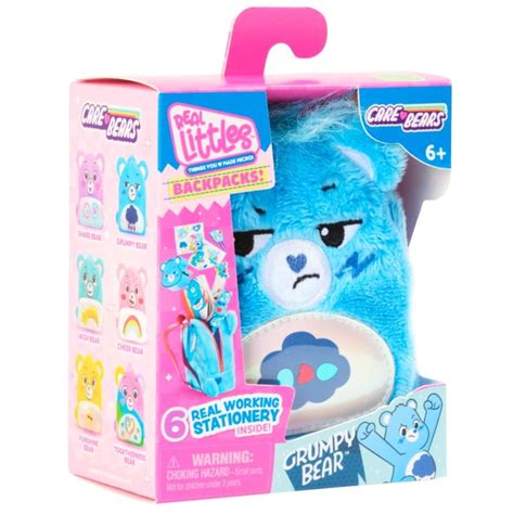 Real Littles Care Bears Mini Backpack Single Pack Grumpy Bear