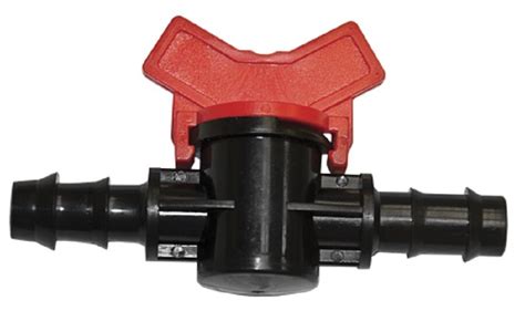 1 2 Red Barbed Water Shut Off Inline Valve HIGH Quality SAVE BAY