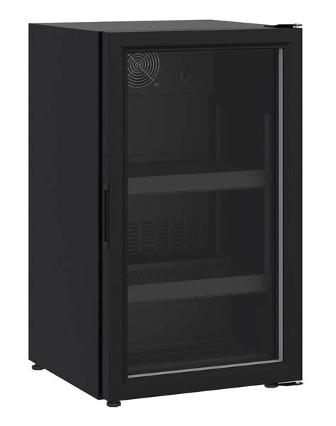Combisteel Single Door Back Bar Bottle Cooler Black 136 Litre 74640015