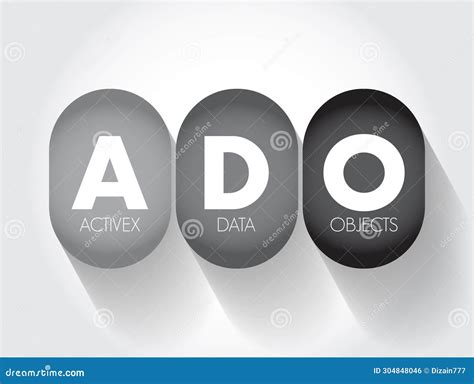 Ado Activex Data Objects Acronym Technology Concept Background