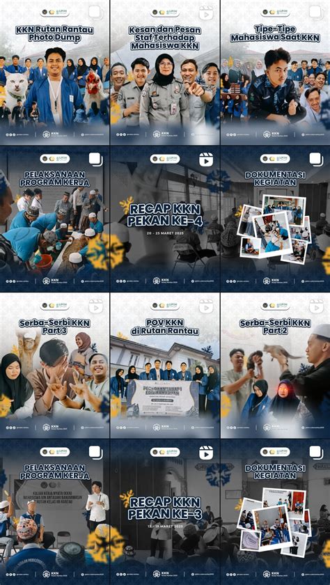 Kkn Ig Feed Recap Ideas Social Media Design Aesthetic Feeds Kkn