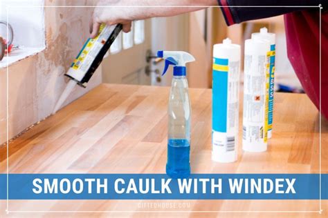 How To Smooth Silicone Caulk The Windex Trick