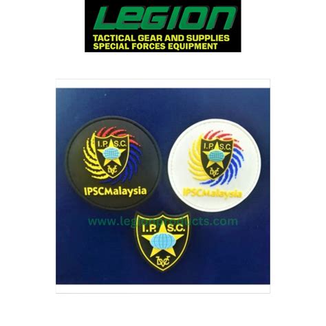 Rubber Pvc Patch Ipsc Malaysia Round Shield Shopee Malaysia