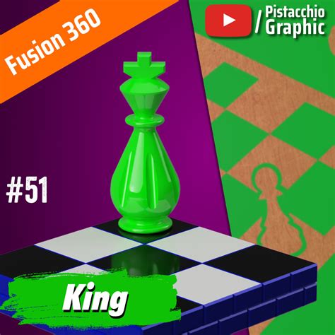 Free Stl File 51 King Chess Fusion 360 Pistacchio Graphic 🤴・3d
