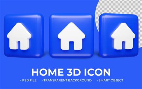 3d Home Button Psd High Quality Free Psd Templates For Download