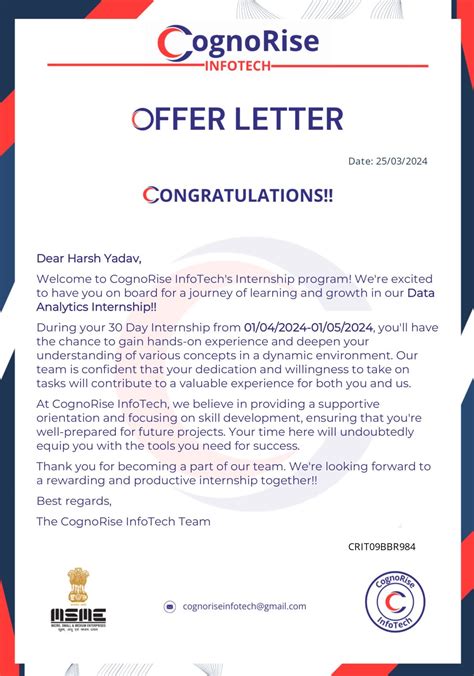 Harsh Yadav On Linkedin Newbeginnings Dataanalytics Internship Cognoriseopportunity