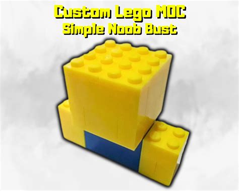 Lego Moc Simple Noob Bust By Noob Builds Lego Rebrickable Build With Lego