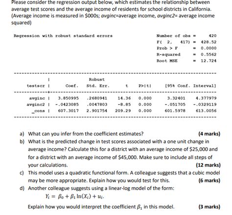 solved please consider the regression output below which