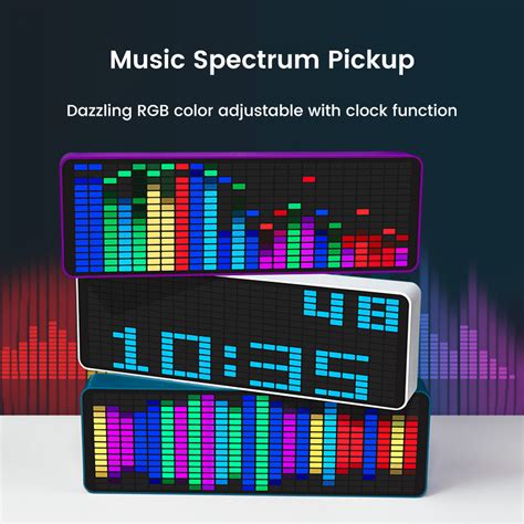 Diymore Dazzle Color Rgb Music Spectrum Display Led Pickup Ambient
