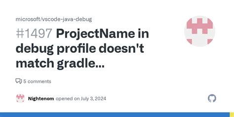 Projectname In Debug Profile Doesnt Match Gradle Projectname · Issue