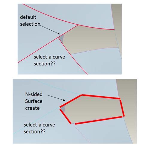 N Sided Surfaces Select A Curve Section PTC Community
