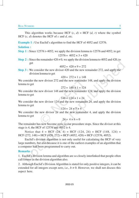 Ncert Book For Class 10 Maths Chapter 1 Real Numbers Indcareer Schools