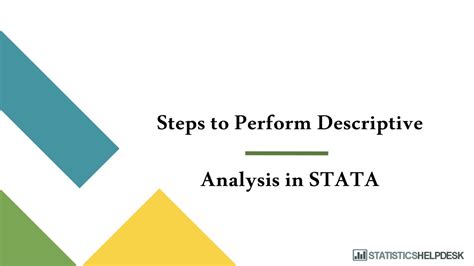 Ppt 10 Essential Descriptive Statistics Commands In Stata Assignments