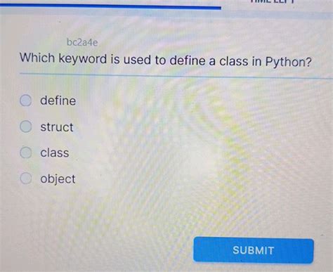 Bc2a4e Which Keyword Is Used To Define A Studyx