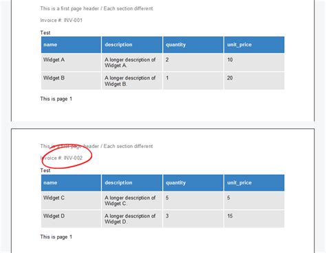 Merging Multiple Records With First Page Headers And Footers