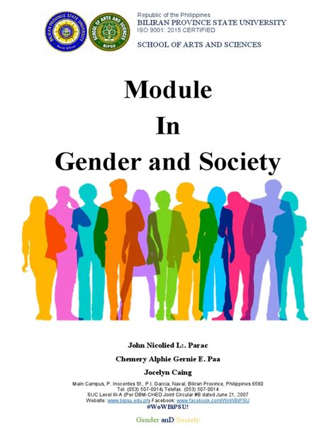 Gender And Society Module 1 Pdf Sexual Orientation Transgender