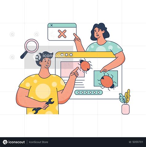 Bug Fixing Illustration Free Download Design And Development