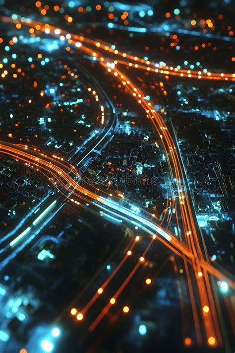 a dynamic 3d map visualizing trade routes with glowing gis data