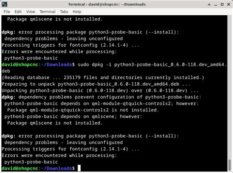New Probe Basic Install Error During Install Linuxcnc
