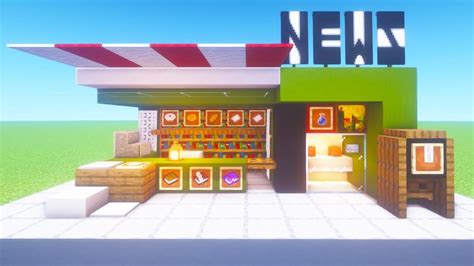 Minecraft Tutorial How To Make A News Stand 2021 City Build