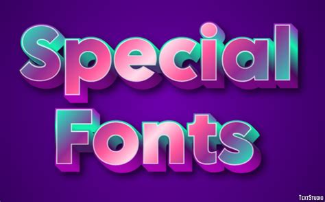 Special Fonts Text Effect And Logo Design Font