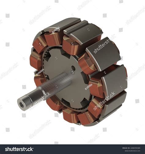 Alternator Rotor Stator Automotive Industry 3d Stock Illustration 2268359369 Shutterstock