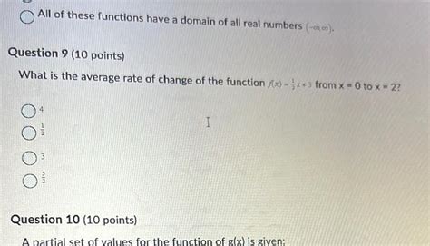 Answered All Of These Functions Have A Domain Of All Real Num