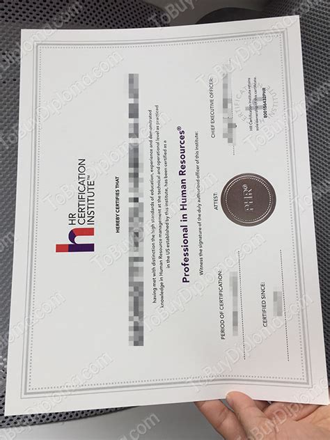 Phr Fake Certificate To Be The Certified Professional In Human