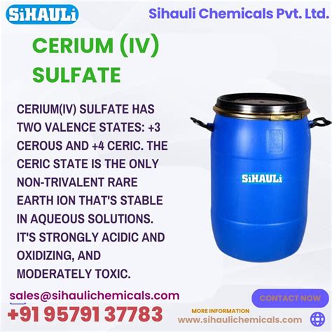 Cerium Iv Sulfate Sihauli Chemicals Private Limited