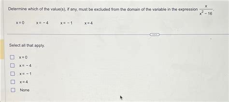 solved determine which of the value s ﻿if any must be