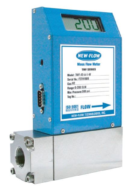 Thermal Flow Meter Mass For Gas In Line Ritm Industry