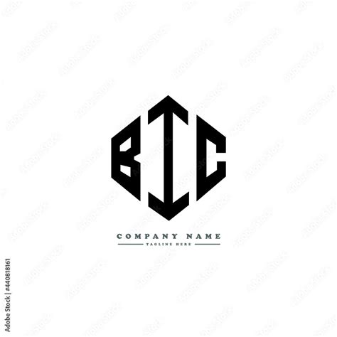 Bic Letter Logo Design With Polygon Shape Bic Polygon Logo Monogram Bic Cube Logo Design Bic