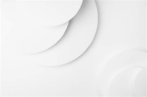 부드러운 빛 백서 원이있는 하얀 추상 기하학적 배경은 계단식 반원이있는 추상적 인 공간으로 치솟아 오르고 명함 포스터 전단지를위한 단순한 우아한 현대 스타일의 복사 공간