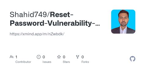 Github Shahid749reset Password Vulnerability Mind Map Xmind